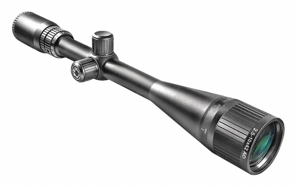 Rifle Scope, 2.5x to 10x Magnification, 42mm Objective Lens, Mil Dot ...