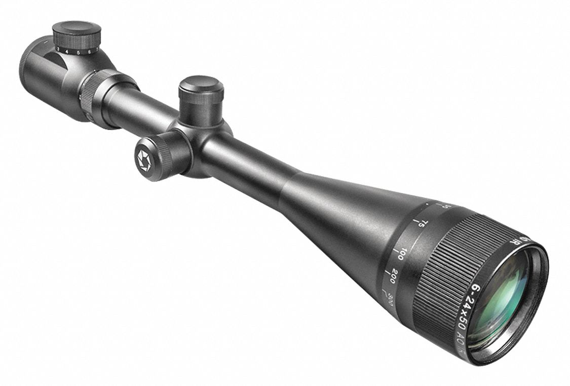 BARSKA, 6x to 24x, 15 ft @ 6x/4.2 ft @ 24x, Rifle Scope - 45CM07 ...