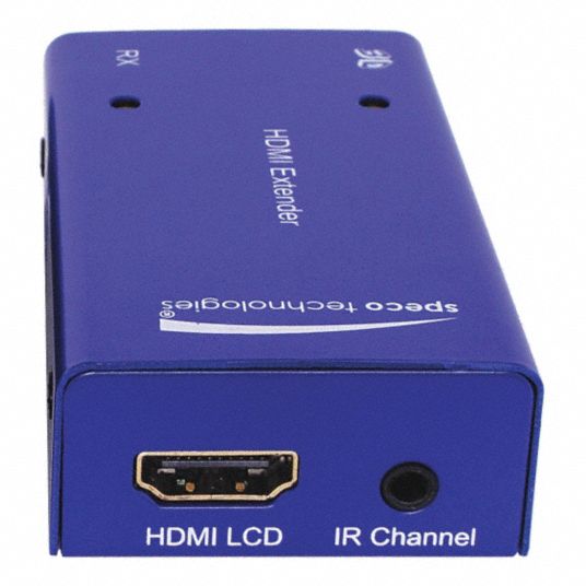 SPECO TECHNOLOGIES, 2 Ports, Blue, HDMI Extender - 45CP98|HDXTNDR ...