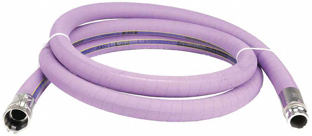 BOSTON, 4 in Hose Inside Dia., Purple, Chemical Hose - 45CU61|H052364PR ...