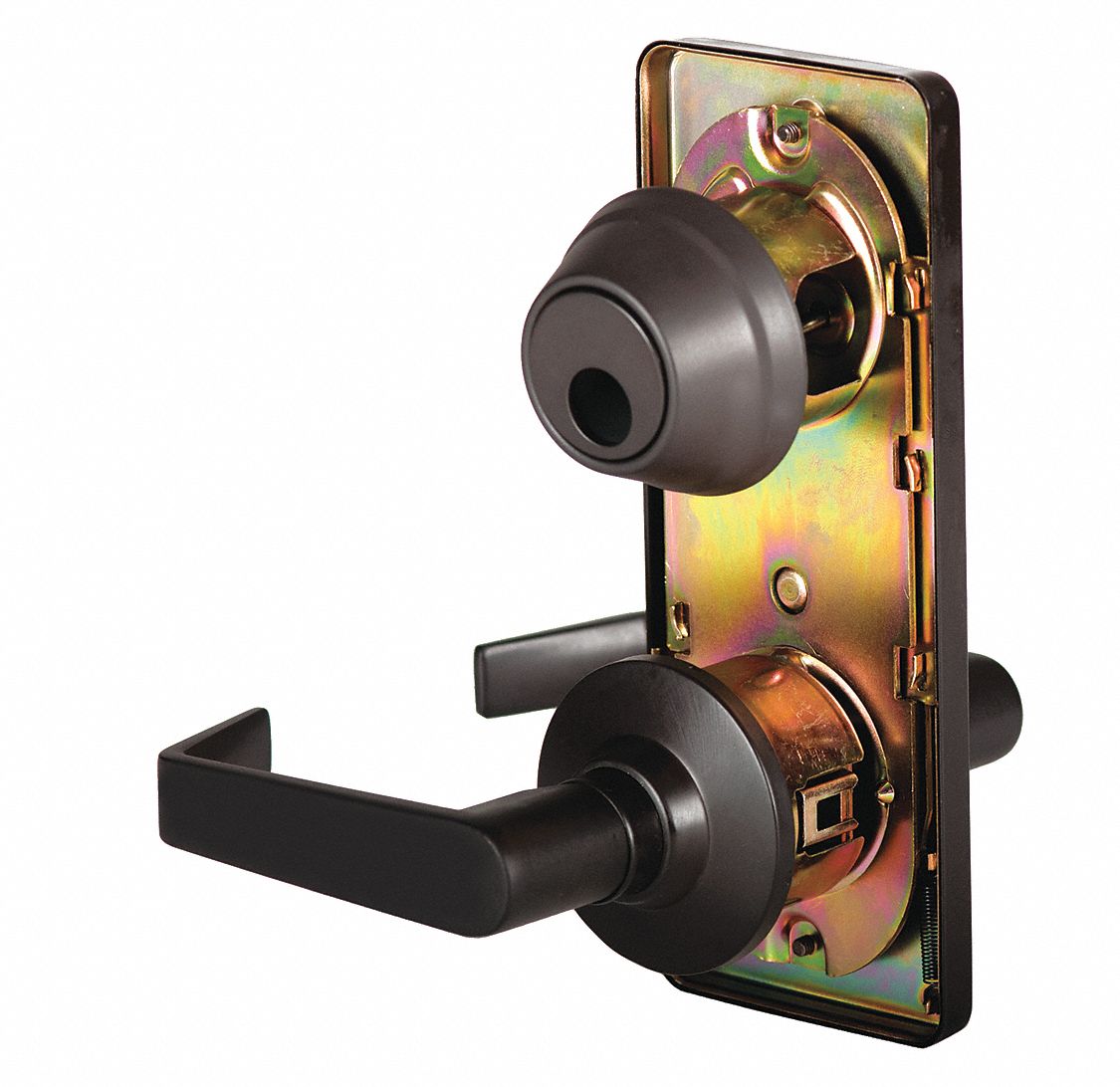DORMAKABA, Passage Lever Locksets, Bronze, Door Lockset - 45DE13 ...
