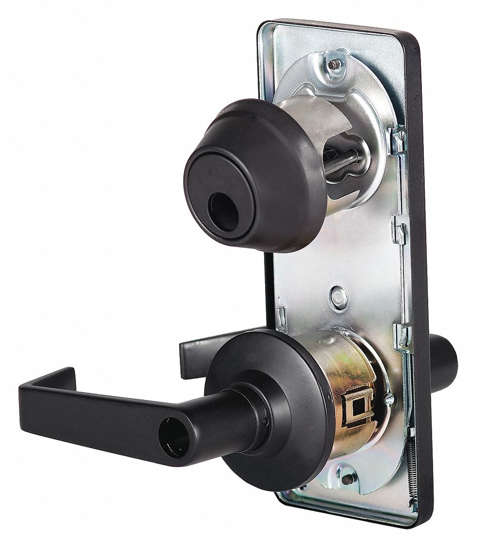STANLEY, Office Lever Locksets, Bronze, Door Lockset - 45DE25 ...