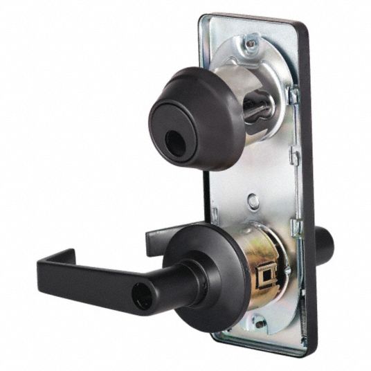 STANLEY, Office Lever Locksets, Bronze, Door Lockset - 45DE25 ...