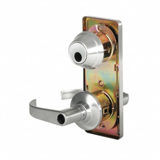 STANLEY, Office Lever Locksets, Chrome, Door Lockset - 45DE31 ...