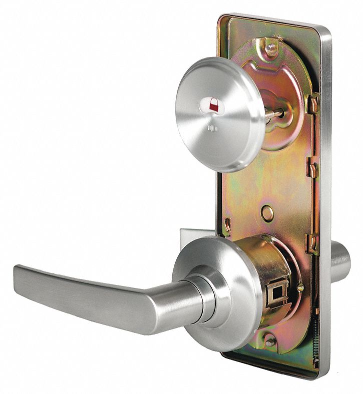 STANLEY, Passage Lever Locksets, Chrome, Door Lockset - 45DE35 ...