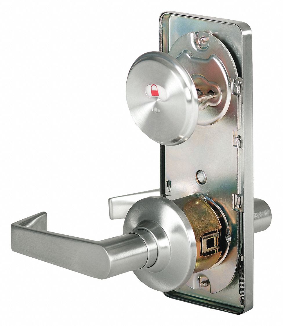 STANLEY, Passage Lever Locksets, Chrome, Door Lockset - 45DE39 ...