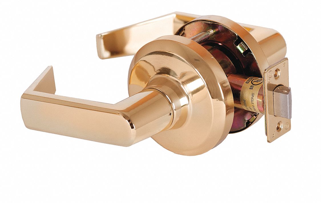 STANLEY, Passage Lever Locksets, Brass, Door Lockset - 45DE63 ...