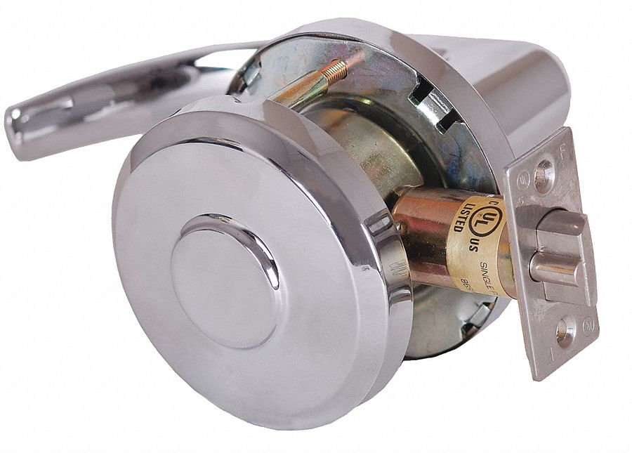 STANLEY, Classroom Security Lever Locksets, Chrome, Door Lockset ...