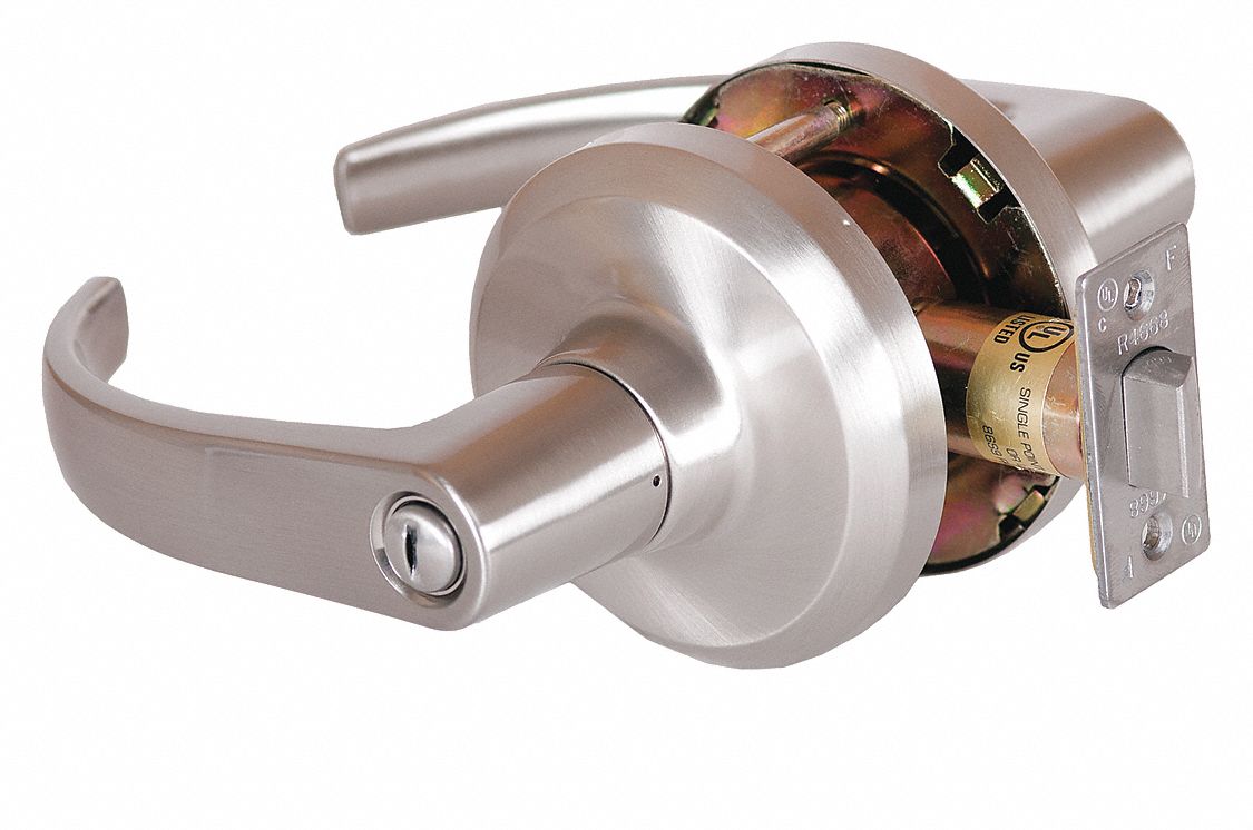 DORMAKABA, Privacy Lever Locksets, Nickel, Door Lockset - 45DE97 ...
