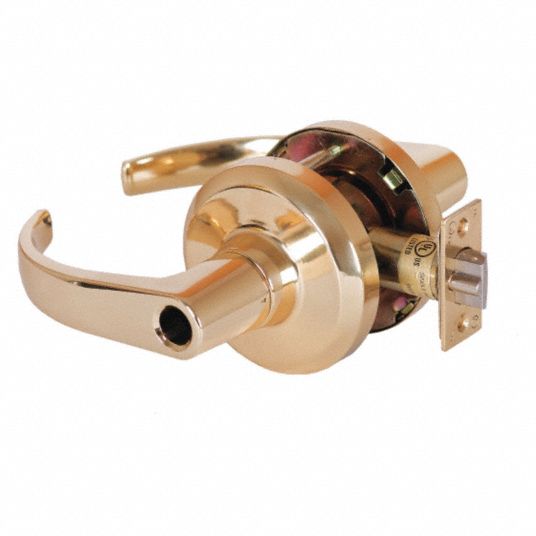 STANLEY, Office Lever Locksets, Brass, Door Lockset - 45DF08 ...