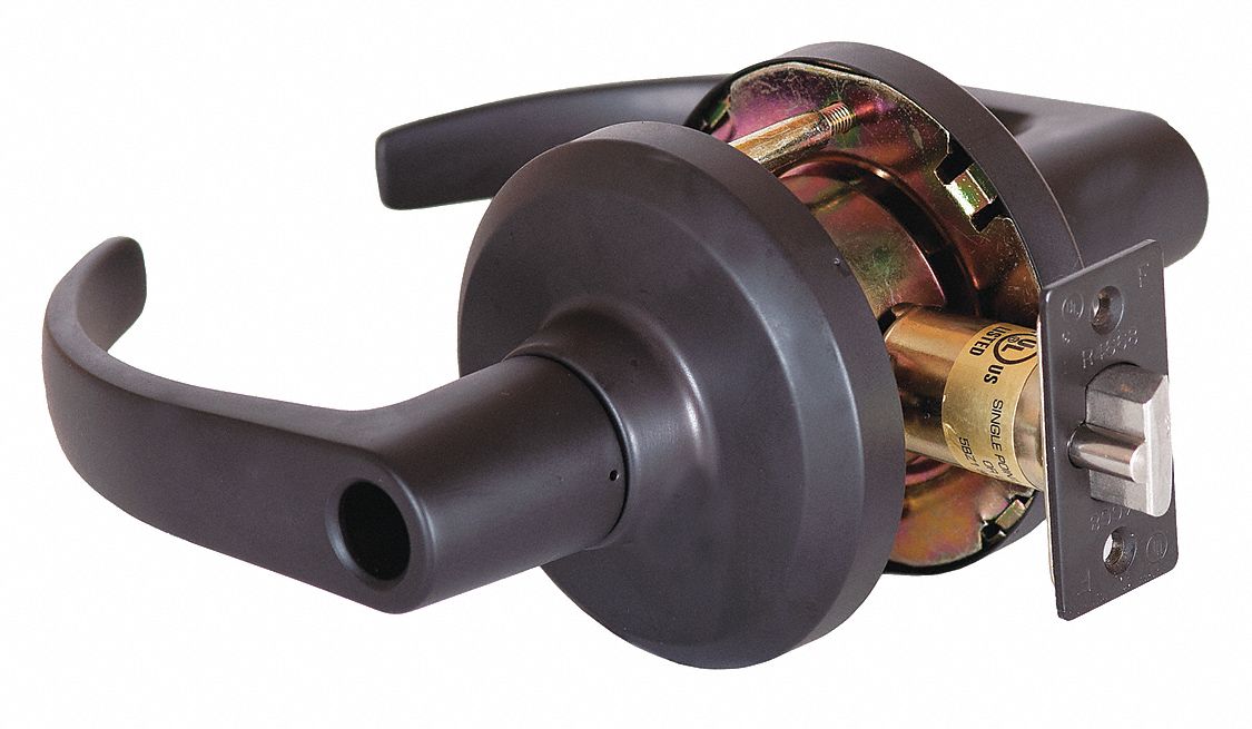 STANLEY, Office Lever Locksets, Bronze, Door Lockset - 45DF09 ...