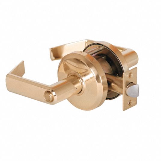 STANLEY, Privacy Lever Locksets, Brass, Door Lockset - 45DF43 ...