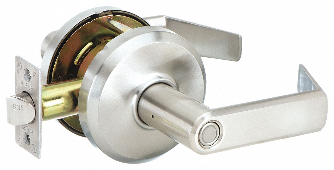 DORMAKABA, Privacy Lever Locksets, Nickel, Door Lockset - 45DF44 ...