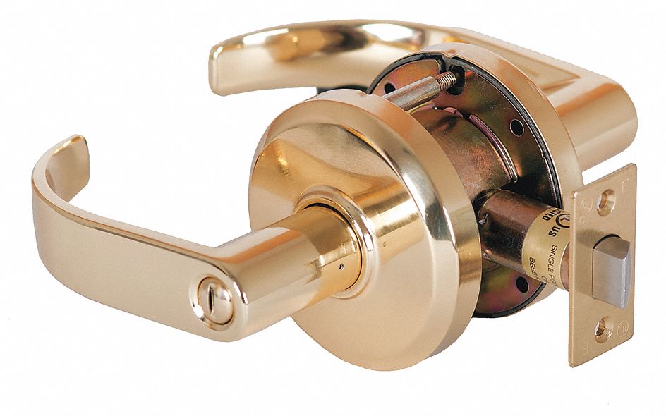 STANLEY, Privacy Lever Locksets, Brass, Door Lockset - 45DF46 ...