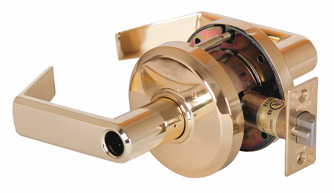 STANLEY, Office Lever Locksets, Brass, Door Lockset - 45DF55 ...