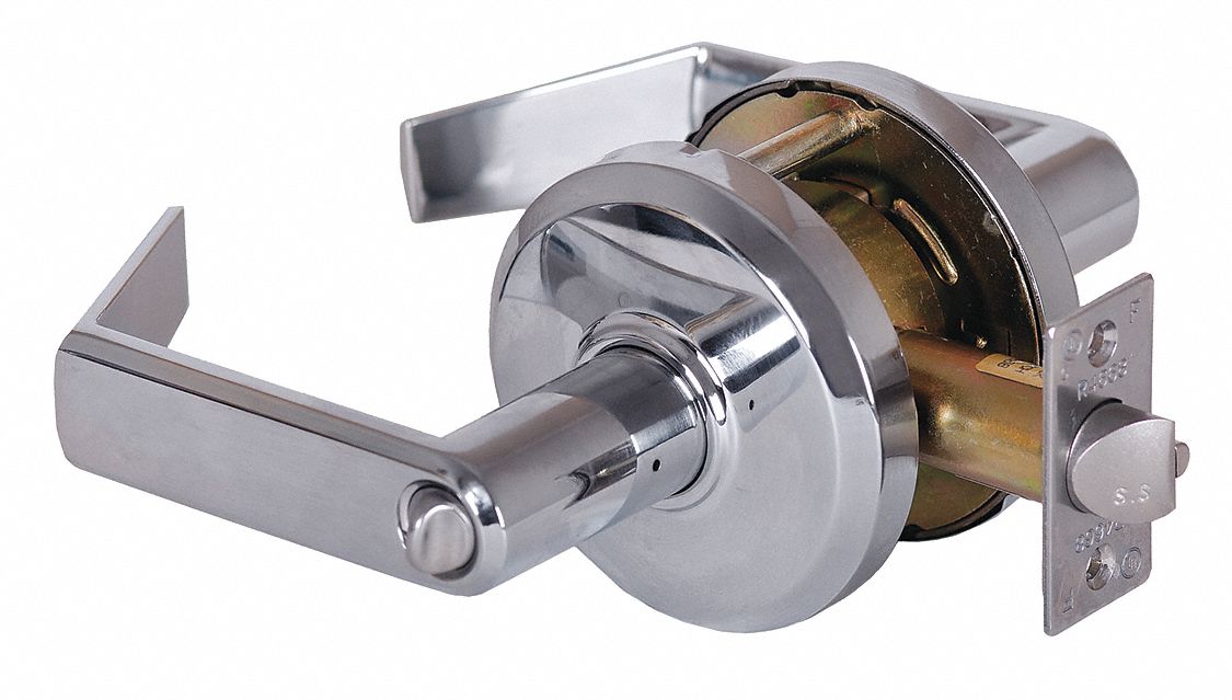 STANLEY, Office Lever Locksets, Chrome, Door Lockset - 45DF58 ...