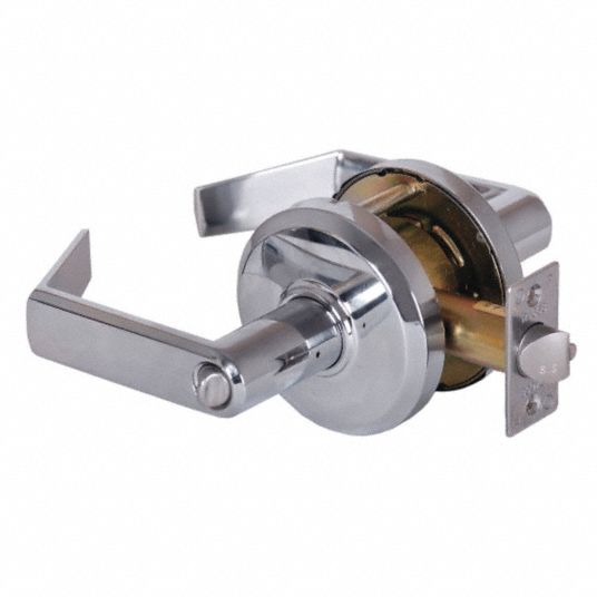 STANLEY, Office Lever Locksets, Chrome, Door Lockset - 45DF58 ...