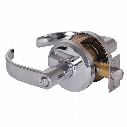 STANLEY, Office Lever Locksets, Chrome, Door Lockset - 45DF62 ...