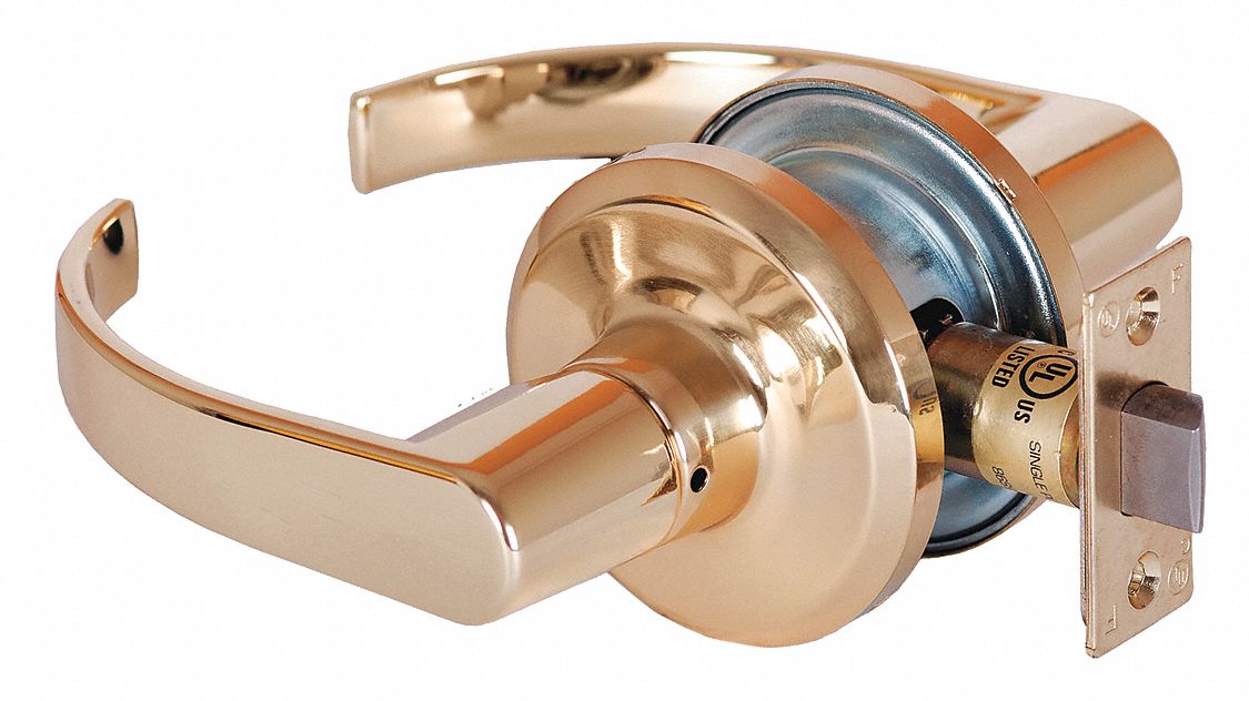 STANLEY, Passage Lever Locksets, Brass, Door Lockset - 45DH79 ...