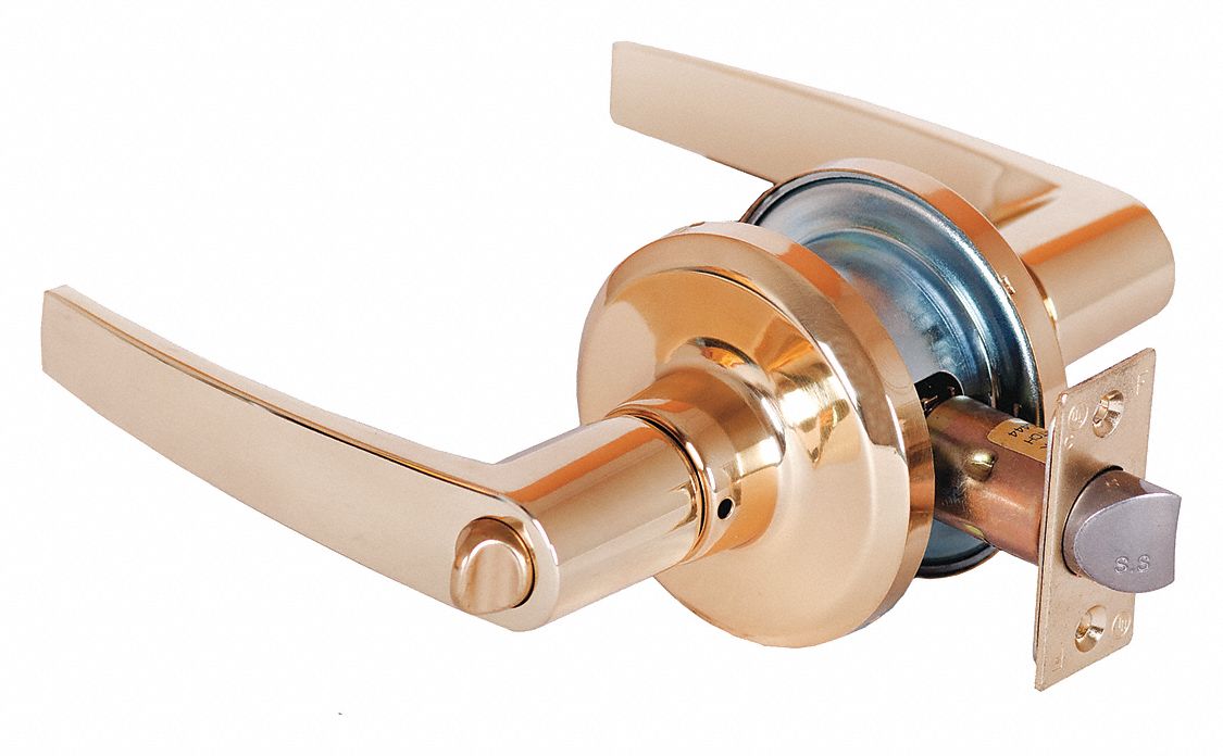 DORMAKABA, Privacy Lever Locksets, Brass, Door Lockset - 45DH83 ...
