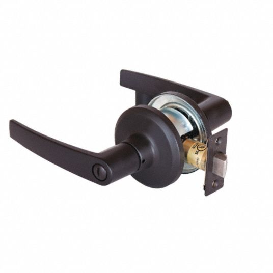 STANLEY, Privacy Lever Locksets, Bronze, Door Lockset - 45DH84 ...