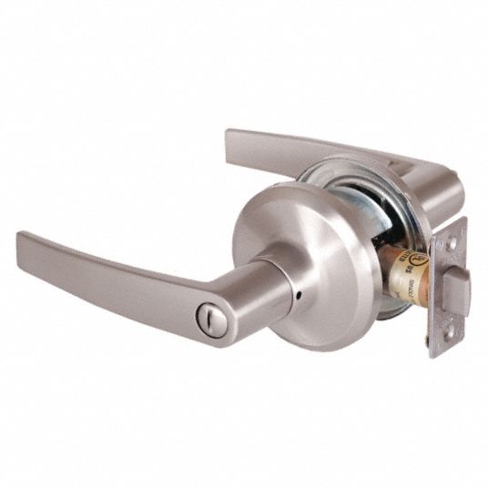 DORMAKABA, Privacy Lever Locksets, Nickel, Door Lockset - 45DH85 ...