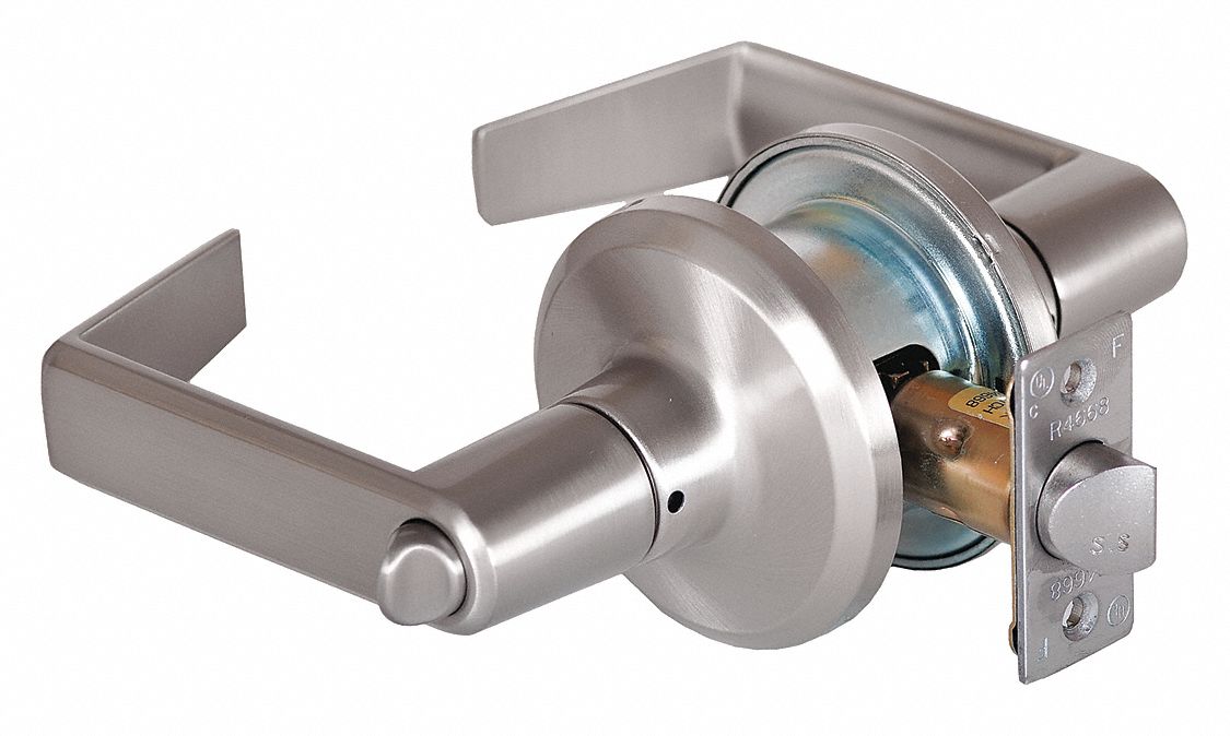 DORMAKABA, Privacy Lever Locksets, Nickel, Door Lockset - 45DH89 ...