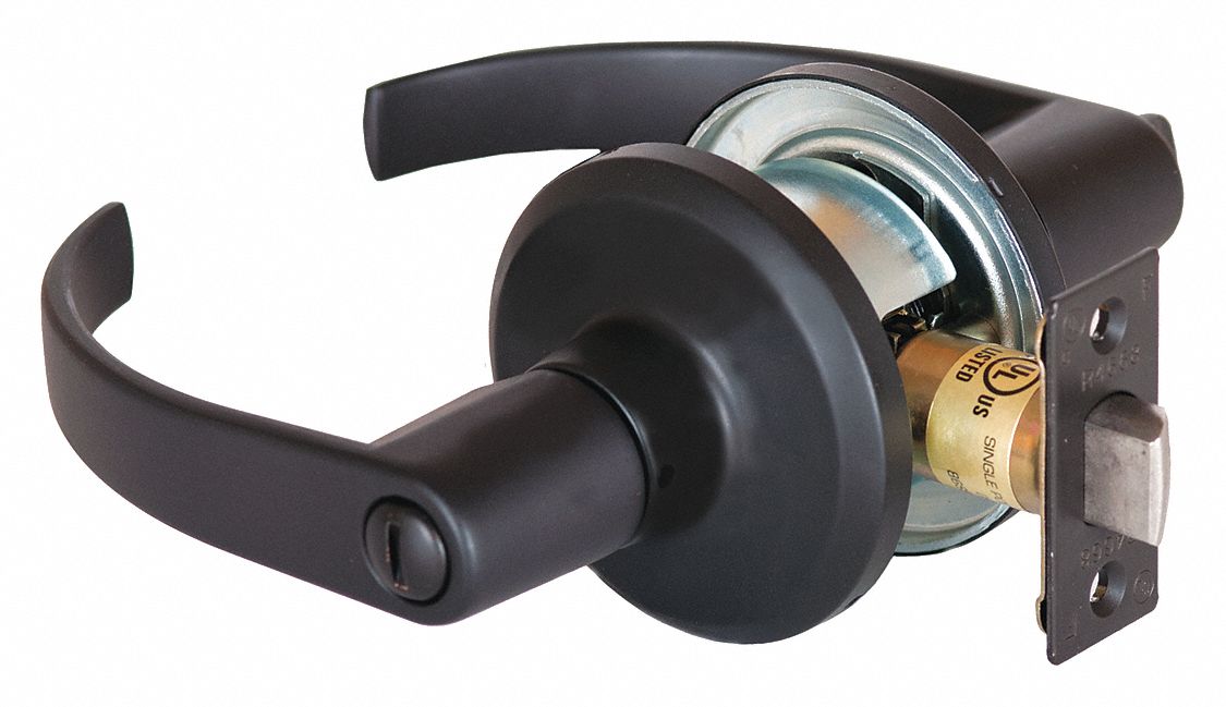 STANLEY, Privacy Lever Locksets, Bronze, Door Lockset - 45DH92 ...