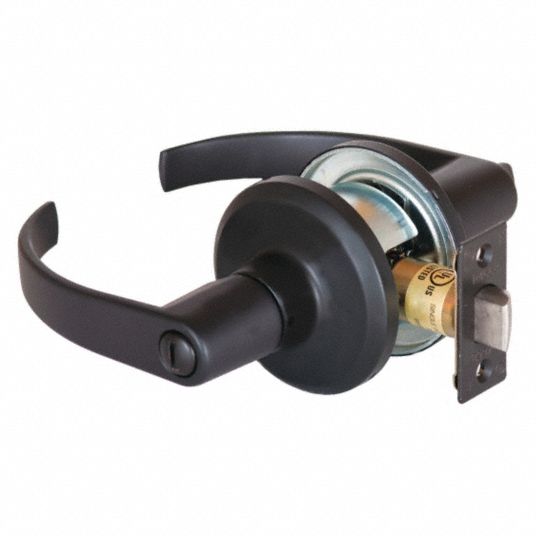 STANLEY, Privacy Lever Locksets, Bronze, Door Lockset - 45DH92 ...