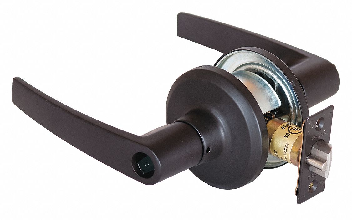 STANLEY, Office Lever Locksets, Bronze, Door Lockset - 45DH96 ...