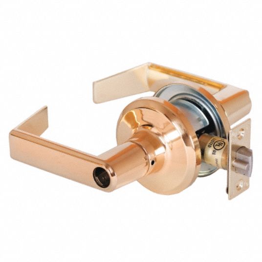 STANLEY, Office Lever Locksets, Brass, Door Lockset - 45DH99 ...