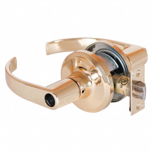 STANLEY, Office Lever Locksets, Brass, Door Lockset - 45DJ03 ...