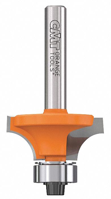CMT Roundover Cut Profile Router Bit: 1 1/8 in Cutter Dia., 1/2 in Lg ...