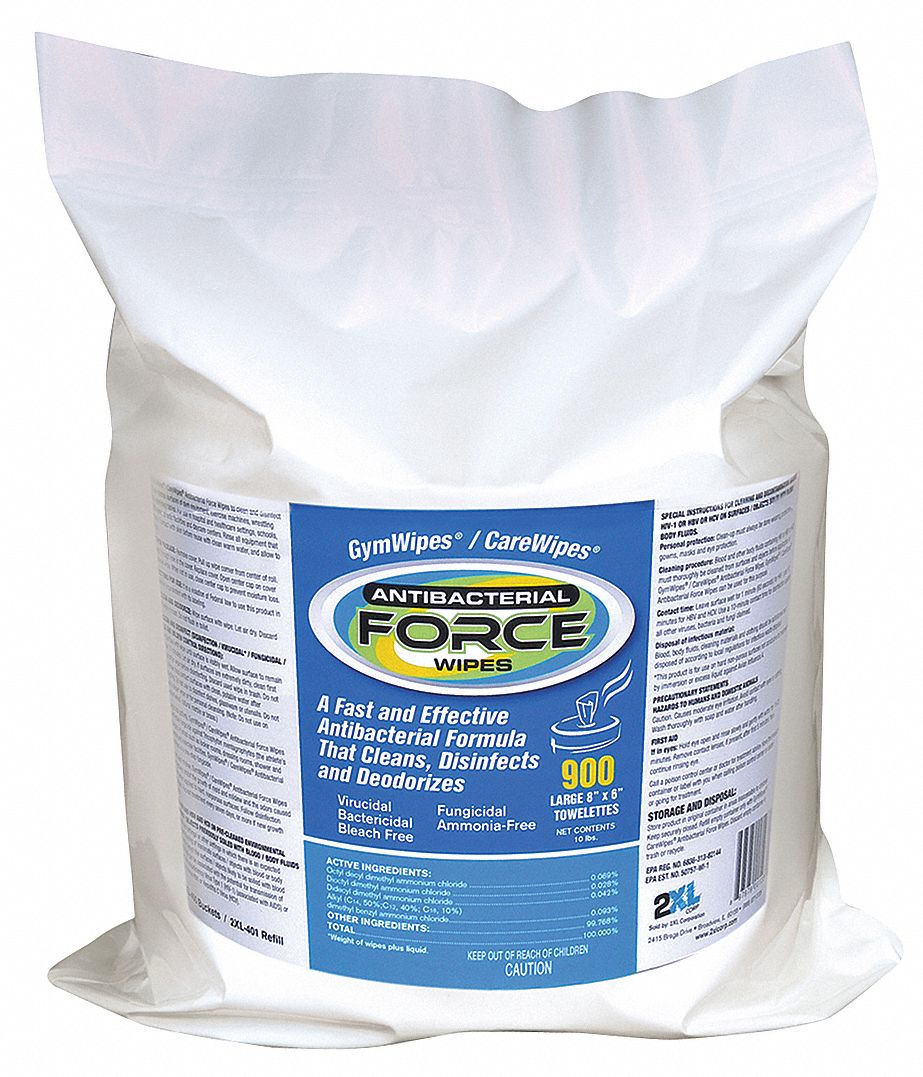 2XL FORCE, Bucket Refill, 900 ct Container Size, Antibacterial Force ...