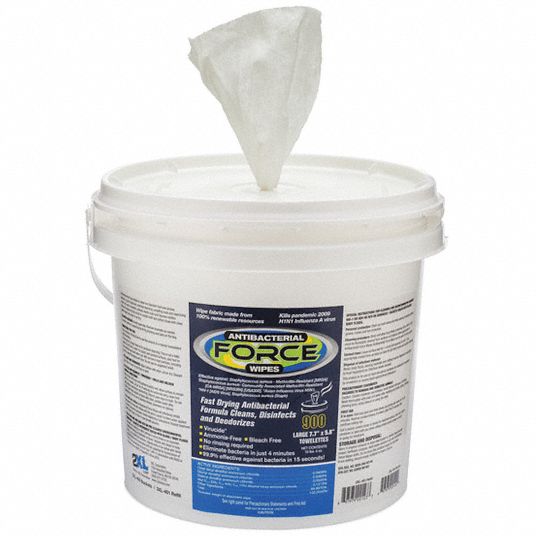 2XL FORCE, Bucket, 900 ct Container Size, Antibacterial Force Wipes ...