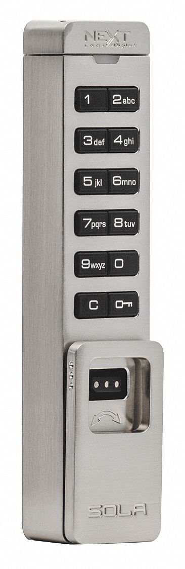 DIGILOCK Zinc, Electronic Keyless Lock, Keypad, Finish Brushed Nickel ...