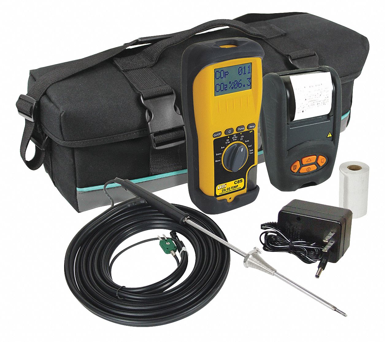 Combustion Analyzer Kit,LCD - Grainger