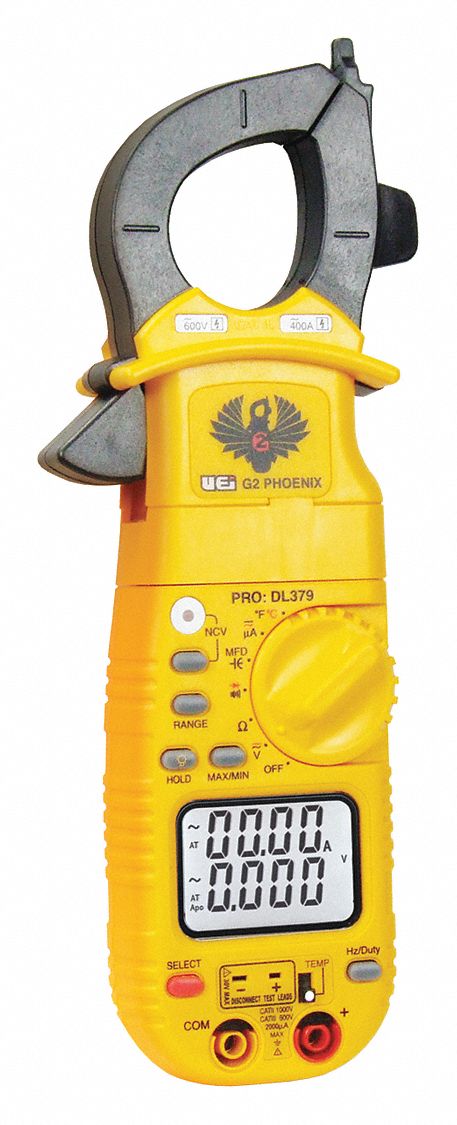 UEI TEST INSTRUMENTS Clamp On Digital Digital HVAC Clamp Meter, -22° to ...