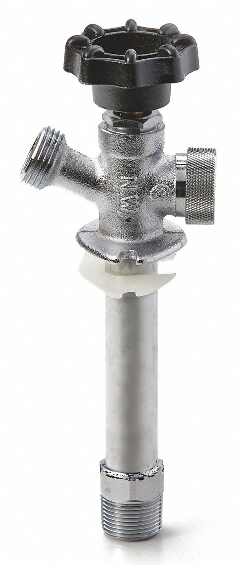 SMITH LIGHT COMMERCIAL 4 inL Brass Frost Proof Sillcock, ABS Handle ...