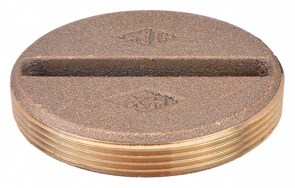 JAY R. SMITH MFG. CO, 4 in Overall Dia, 1 in Overall Ht, Floor Cleanout ...