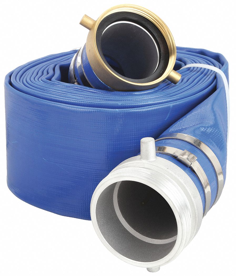 2 in Hose Inside Dia., 50 ft Hose Lg, Water Discharge Hose - 45DT95 ...