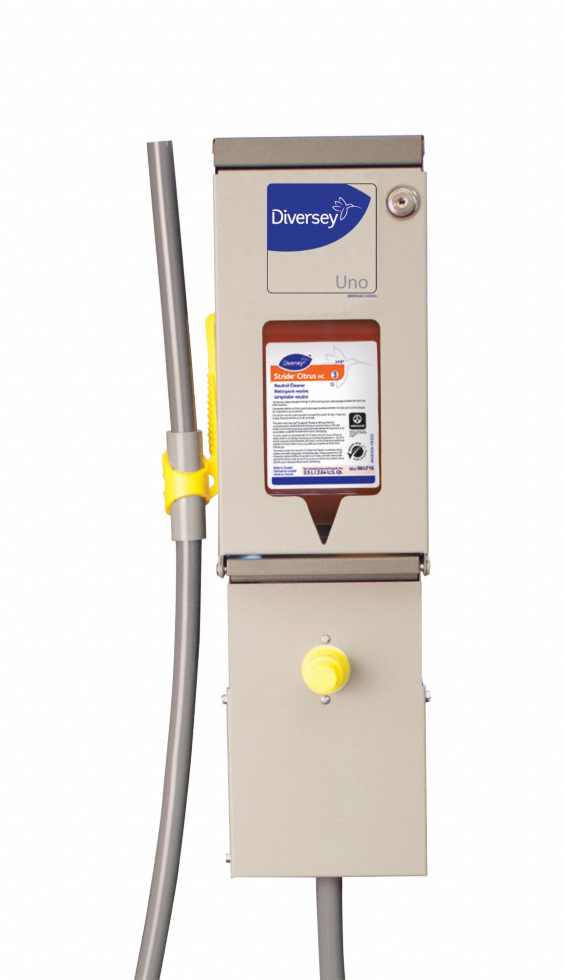 DIVERSEY, Wall Mount Dispenser, 1 Chemicals Dispensed, Dilution Control ...