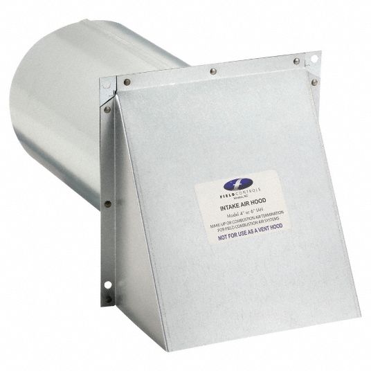 Smooth Rain Cap, Round, Intake Vent Cap - 45DX46|IAH-6 - Grainger