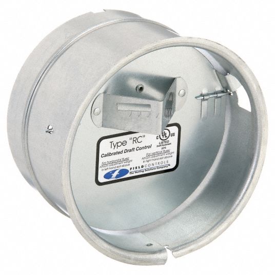Oil, For 4 in_5 in_6 in Duct Dia, 4-6"dia SS Barometric Draft Control ...