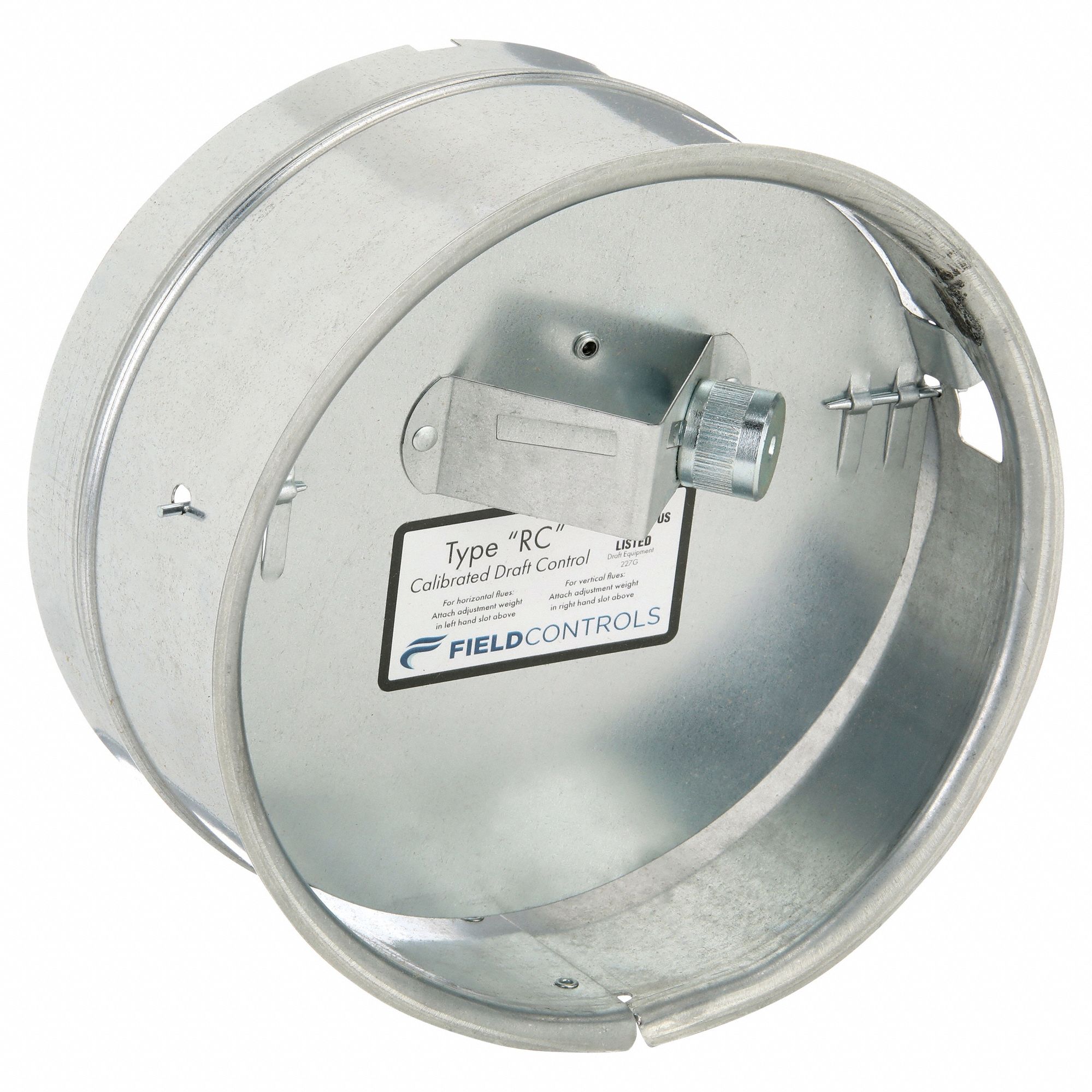 Oil, For 6 in_7 in_8 in Duct Dia, 6-8"dia SS Barometric Draft Control ...