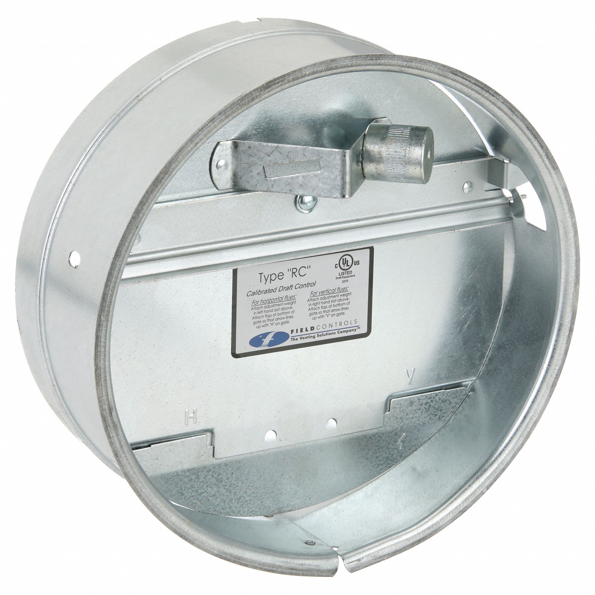 Oil, For 8 in_9 in_10 in Duct Dia, 8-10"dia SS Barometric Draft Control ...