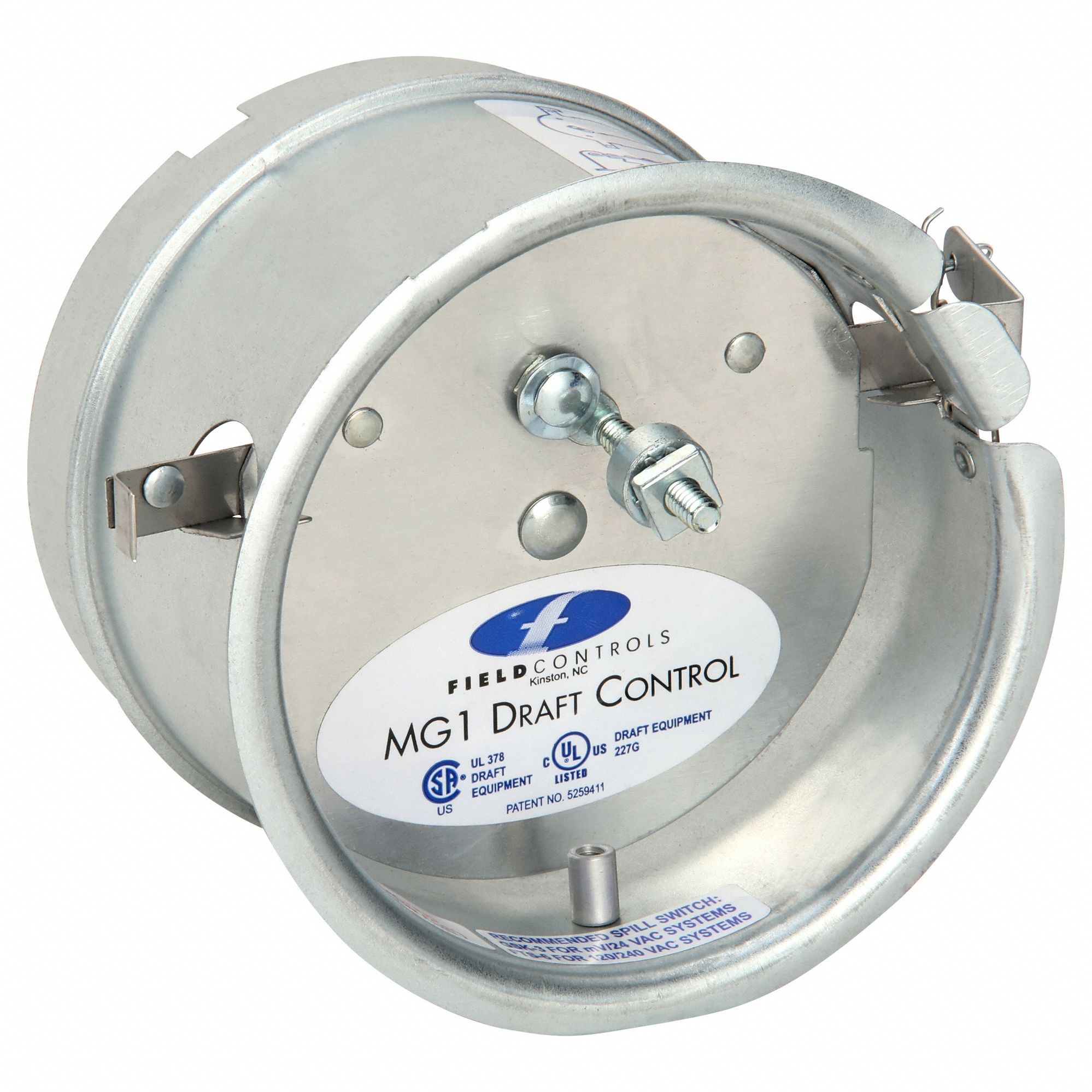 Natural Gas, For 4 in_5 in Duct Dia, 5"dia SS Barometric Draft Control ...