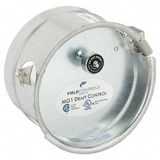 Natural Gas, For 5 in_6 in Duct Dia, 6"dia SS Barometric Draft Control ...
