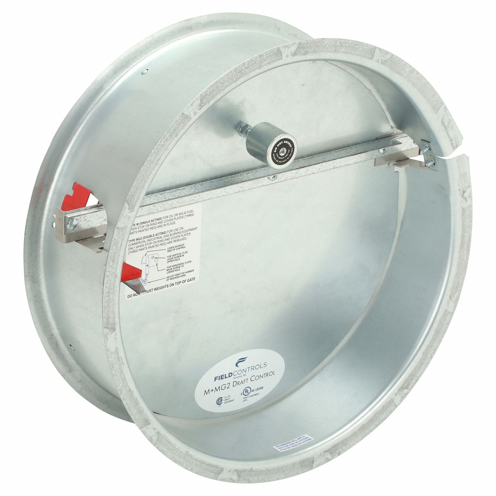 Natural Gas and Oil, For 9 in_10 in Duct Dia, 10"dia SS Barometric ...