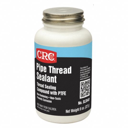 8 oz Bottle Pipe Thread Sealant, White - Grainger